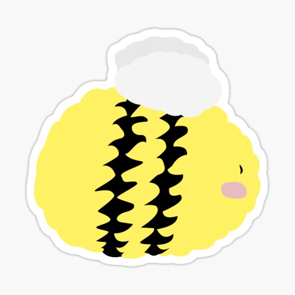 "Crochet Buzzy Bee " Sticker for Sale by millaglassie | Redbubble