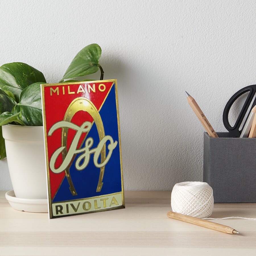 "Iso Rivolta Car Company Logo" Art Board Print for Sale by oldcarlogos ...