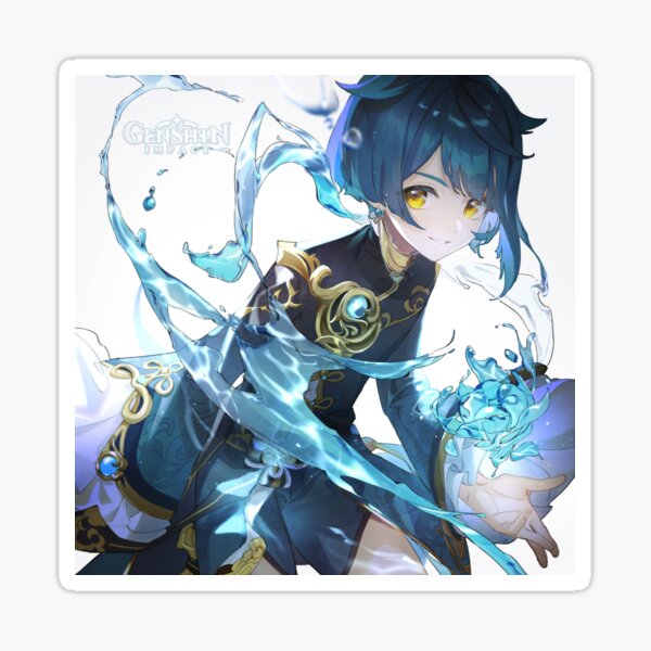 "Xingqiu - Genshin Impact" Sticker for Sale by Aka-Hanako | Redbubble
