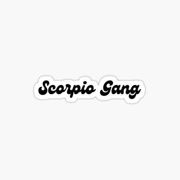 "Scorpio Gang Groovy" Sticker for Sale by TrendyVibezSTU | Redbubble