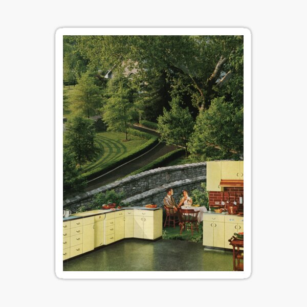 "Outdoor Dining" Sticker for Sale by emily-miles | Redbubble