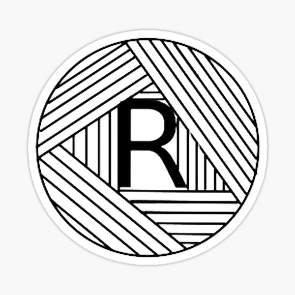 "Letter R" Sticker for Sale by Pganta | Redbubble
