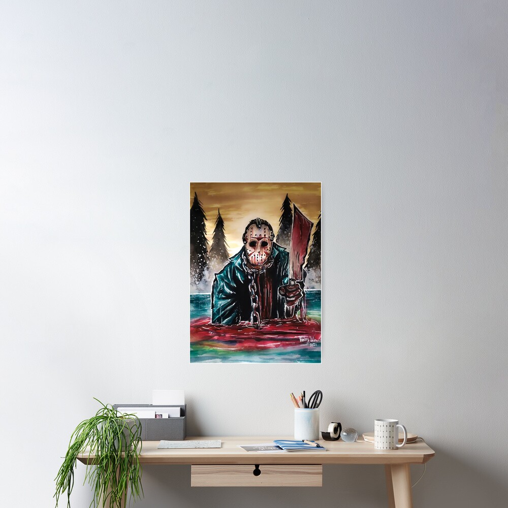 "Jason Voorhees Water Stalk" Poster for Sale by HG-Artworks | Redbubble