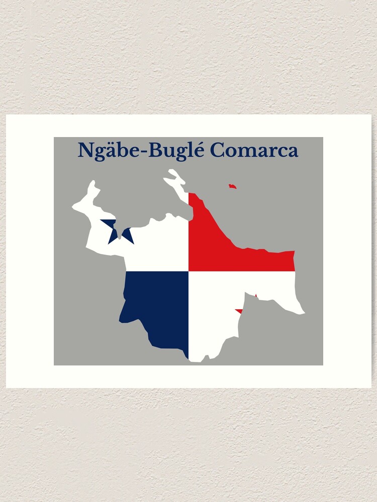 "Ngabe-Bugle Comarca Map Design, Panama." Art Print for Sale by ...