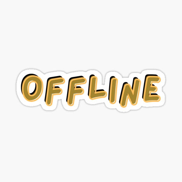 "Offline Mood" Sticker for Sale by jessa01 | Redbubble