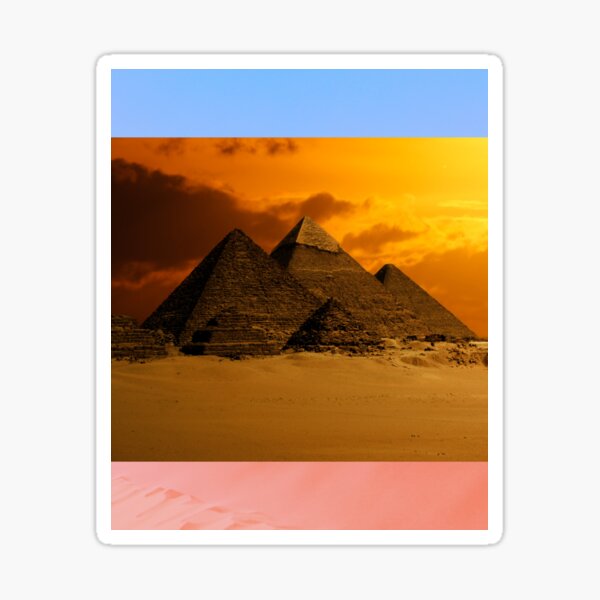 "PYRAMIDE'S" Sticker for Sale by bossbaby01 | Redbubble