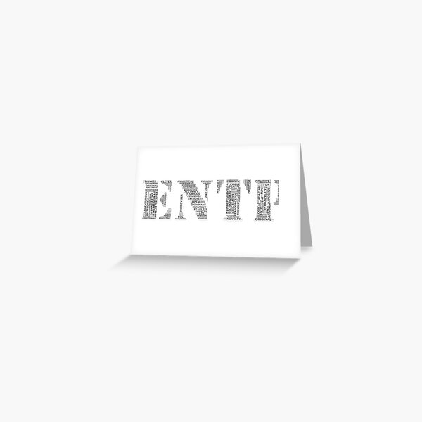 "ENTP Descriptve Word Cloud" Greeting Card for Sale by MBTI | Redbubble