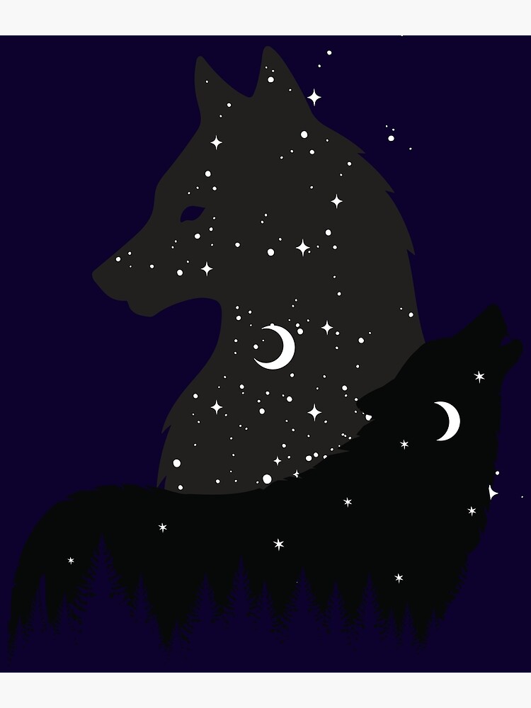 "Wolf Universe " Poster for Sale by platinumknuckle | Redbubble