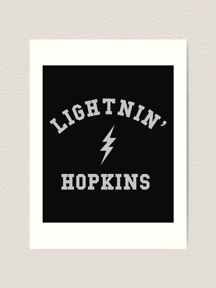 "Lightnin Hopkins Vintage College Lightning Bolt Logo" Art Print by ...