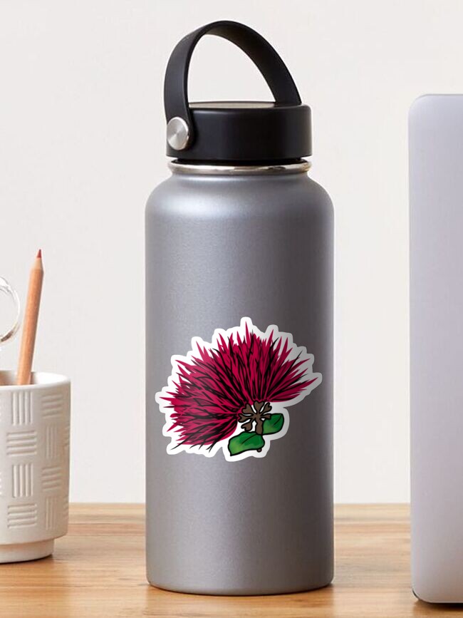 "Ohia lehua blossom" Sticker for Sale by honeygirlk | Redbubble