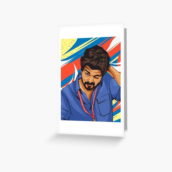 "MASTER THALAPATHY VIJAY" Greeting Card for Sale by MImoulidaran ...