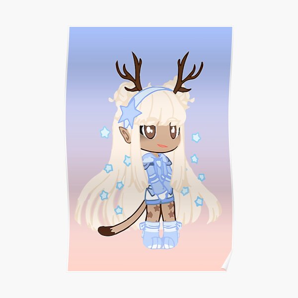 "Christmas Gacha deer aesthetic" Poster by Infdesigner | Redbubble