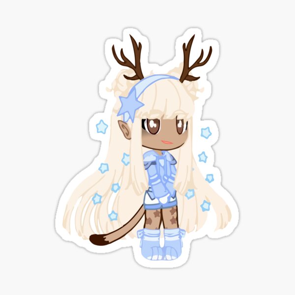 "Christmas Gacha deer aesthetic" Sticker for Sale by Infdesigner ...