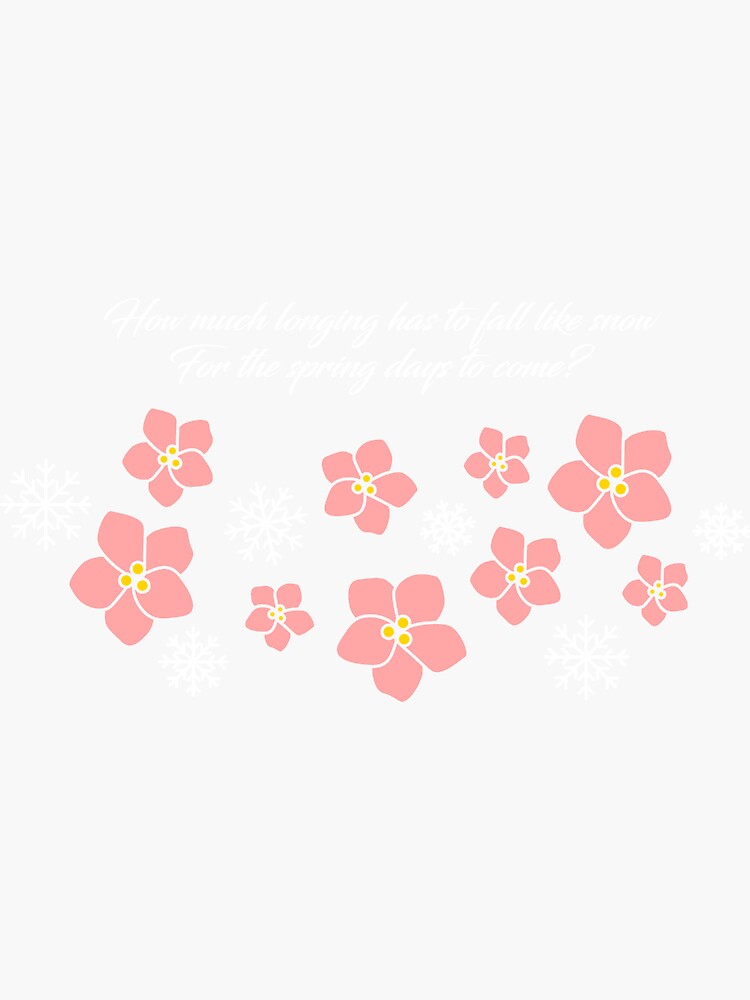 "BTS Spring day" Sticker for Sale by KPOPBADA | Redbubble