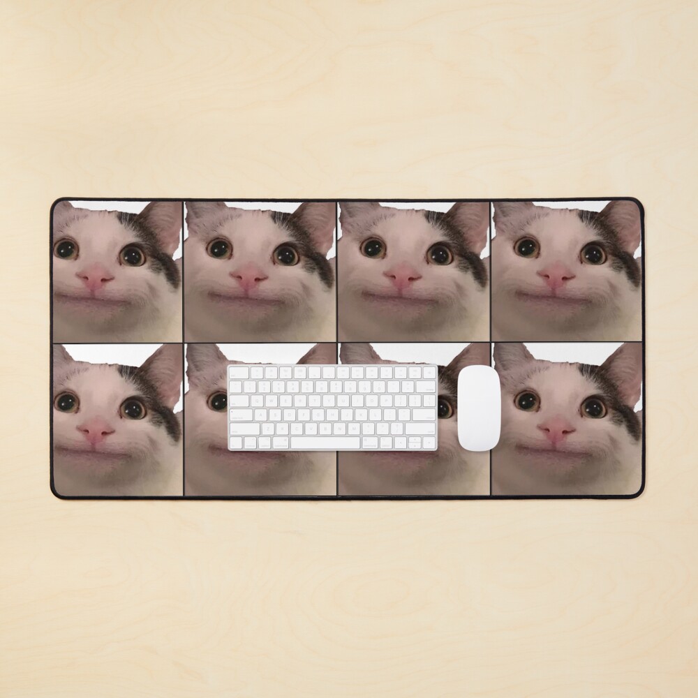 "Polite cat meme, funny cat meme" Mouse Pad for Sale by ElevenGraphics ...