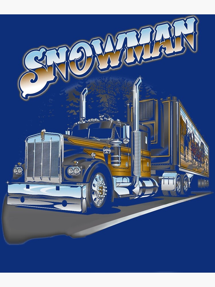 "Snowman Smokey the bandit smile face art " Poster for Sale by LAYA ...