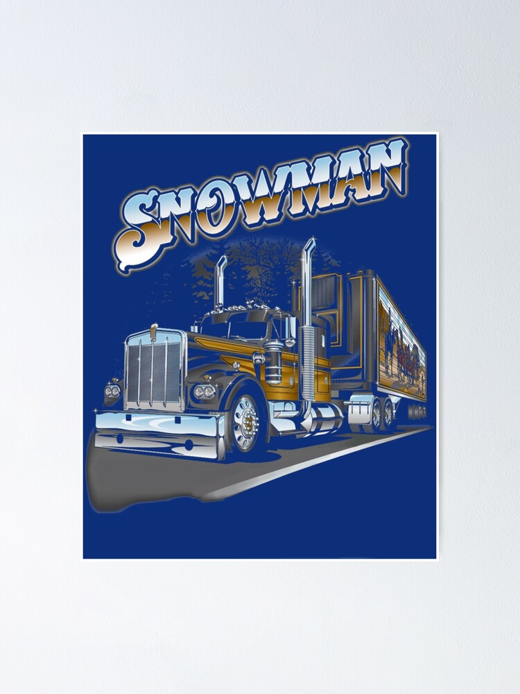"Snowman Smokey the bandit smile face art " Poster for Sale by LAYA ...