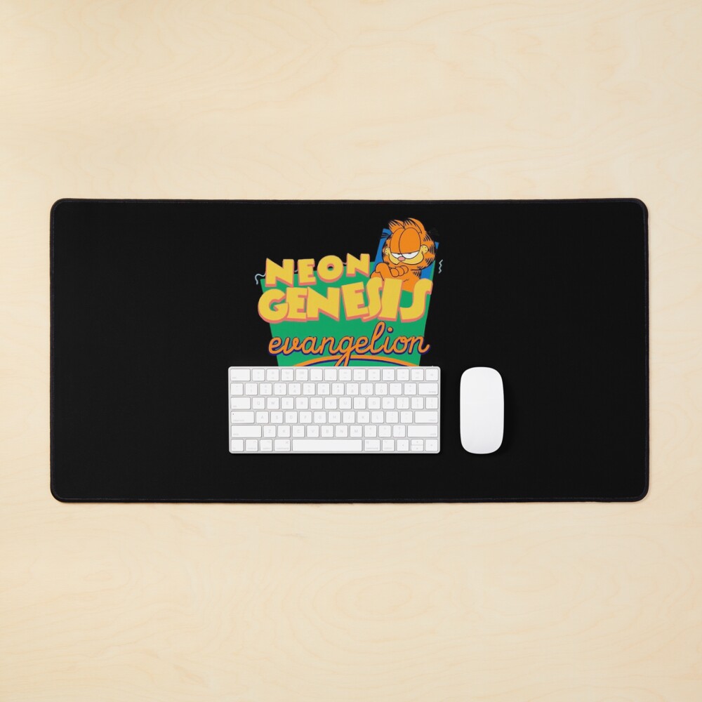 "Neon Genesis Evangelion Garfield" Mouse Pad for Sale by MAREERICH ...