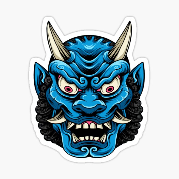 "Blue Demon" Sticker by Anugerahputra | Redbubble