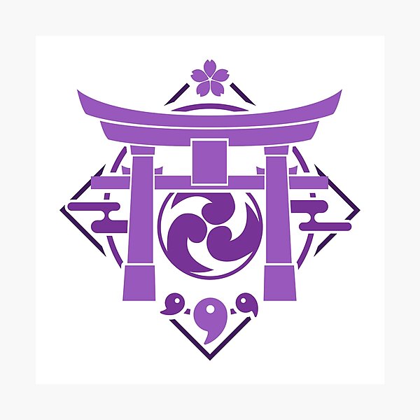"Genshin Impact Inazuma Emblem" Photographic Print by GachaSlave ...