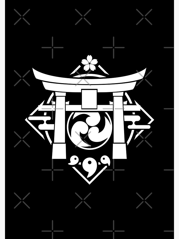 "Genshin Impact Inazuma Emblem - White Version" Spiral Notebook for ...