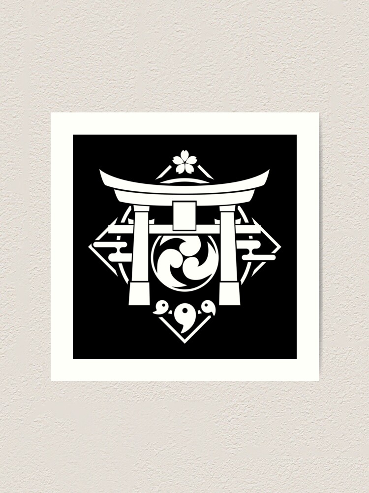 "Genshin Impact Inazuma Emblem - White Version" Art Print for Sale by ...