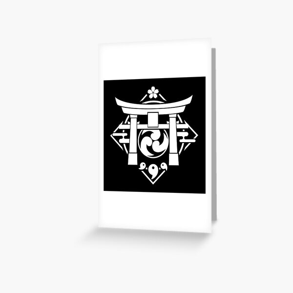 "Genshin Impact Inazuma Emblem - White Version" Greeting Card for Sale ...