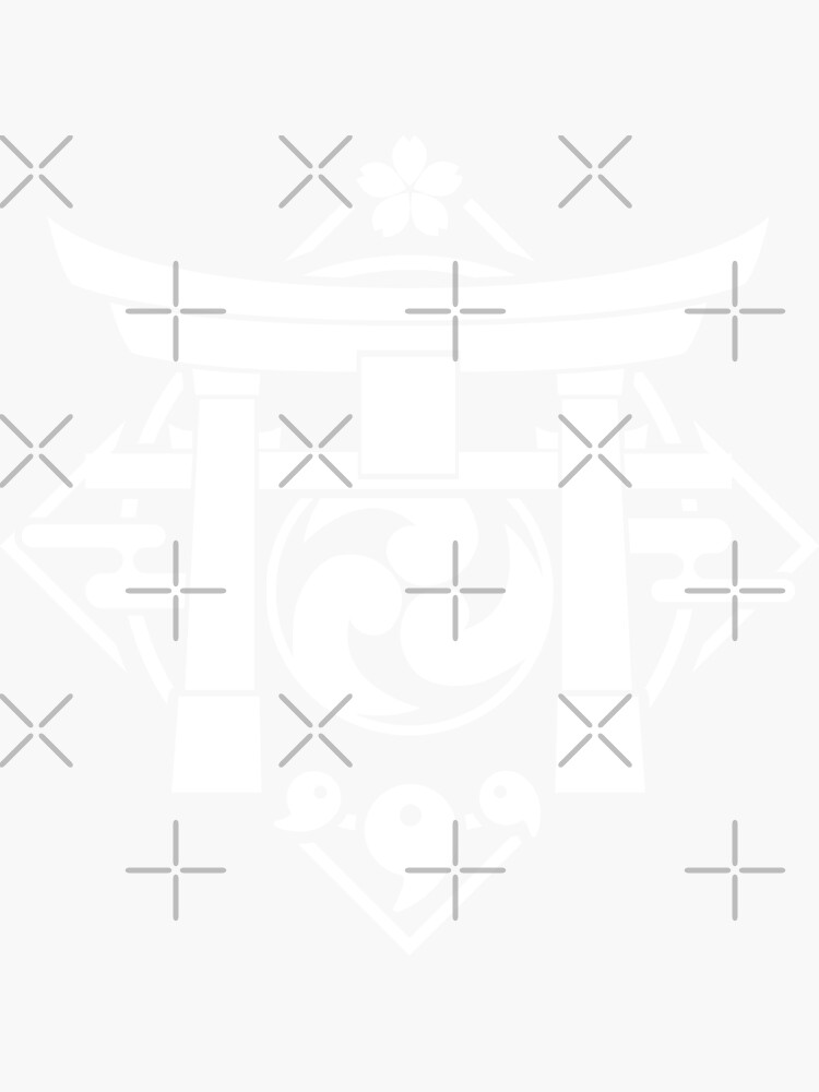 Pegatina «Genshin Impact Inazuma Emblem - Versión blanca» de GachaSlave ...