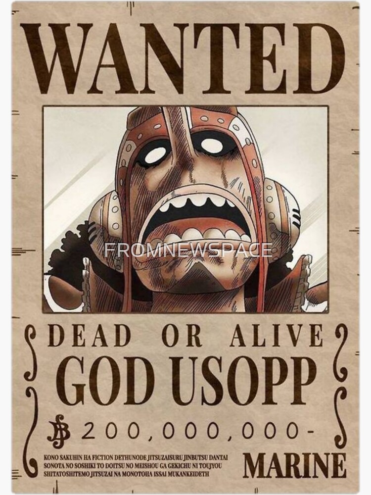 "god ussop" Sticker by FROMNEWSPACE | Redbubble