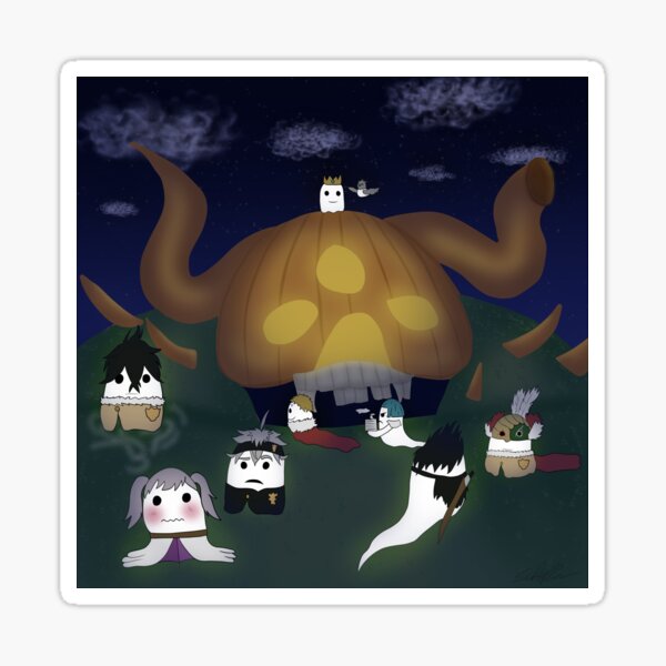 "Black Clover Characters as Ghosts" Sticker for Sale by Schmeg15 ...