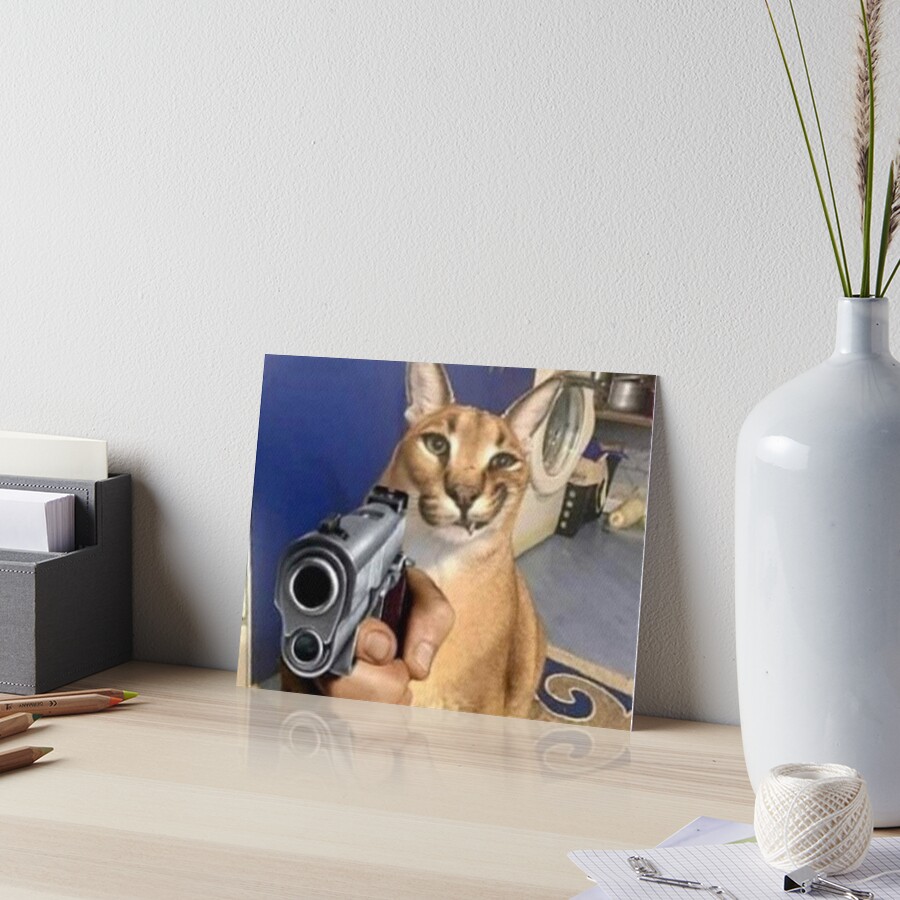 "Gangster Floppa" Art Board Print for Sale by FallenFeline | Redbubble