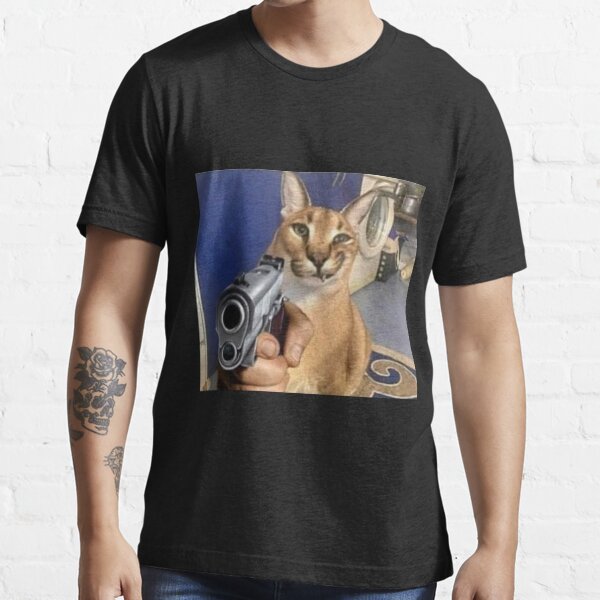 "Gangster Floppa" T-shirt by FallenFeline | Redbubble