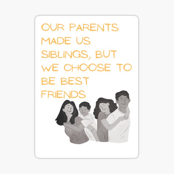 "Siblings" Sticker for Sale by Z33MA | Redbubble