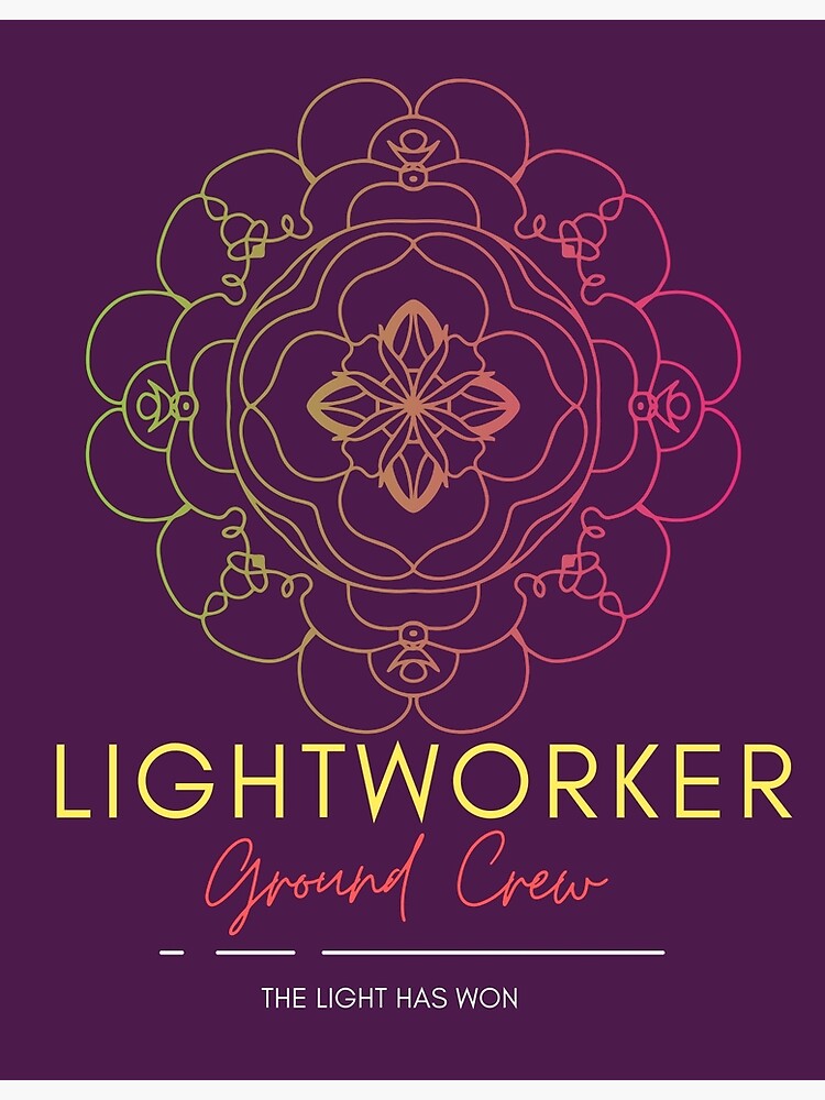 "Lightworker Crew Mandala" Poster for Sale by TheLightHasWon | Redbubble