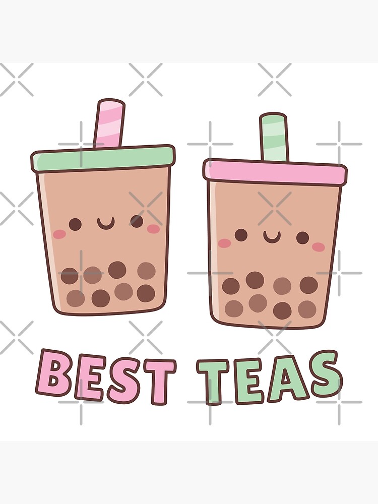 "Cute Bubble Tea Best Teas Doodle" Poster for Sale by rustydoodle ...