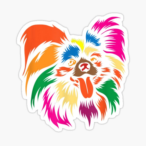 "Cute Papillon Dog" Sticker for Sale by TaraxDoolittle | Redbubble