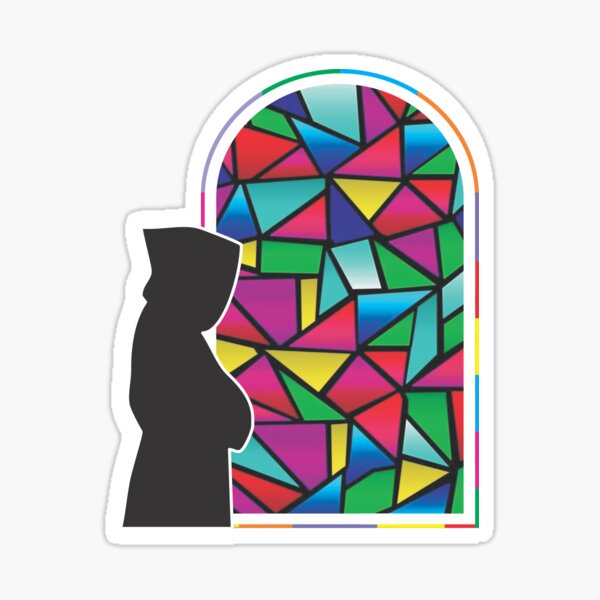 "The pastor and the church window" Sticker for Sale by IdeaBubble ...