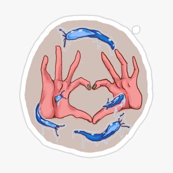 "Slug love" Sticker by Snailadam | Redbubble