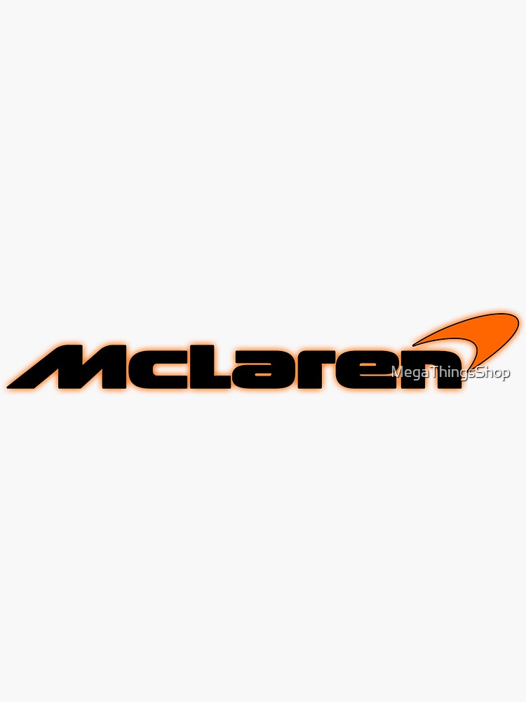 "McLaren" Sticker for Sale by MegaThingsShop | Redbubble