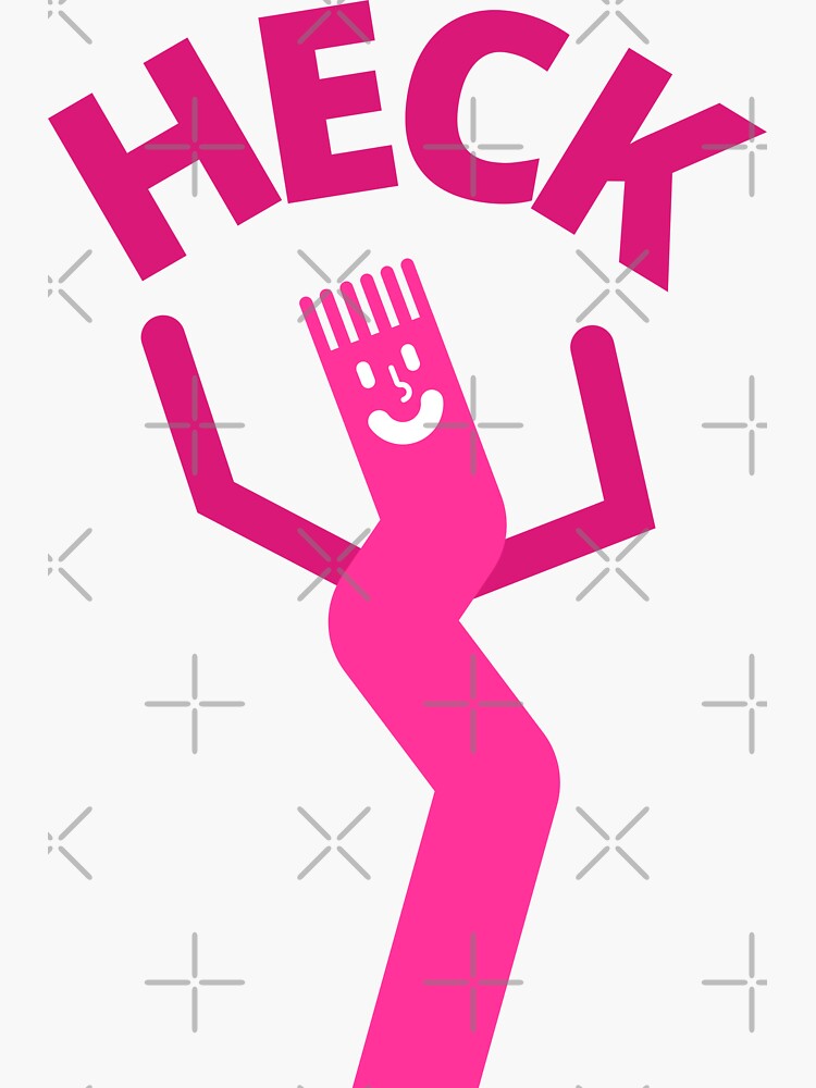 "heck" Sticker for Sale by goblinbabe | Redbubble