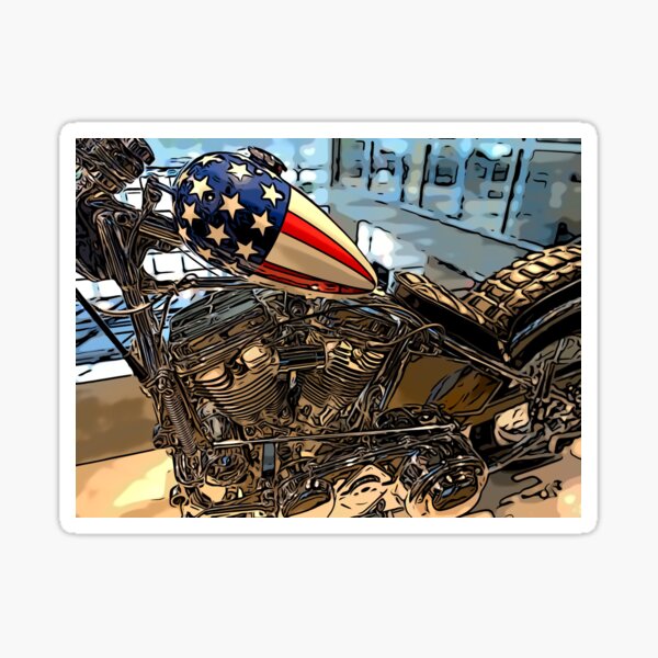 "Easy Rider Classic American Chopper Pop art" Sticker for Sale by ...