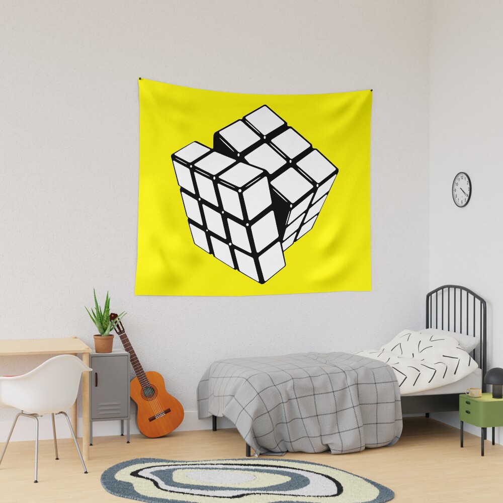 "Magic Cube Black and White" Poster for Sale by MAIRACARDOSO | Redbubble