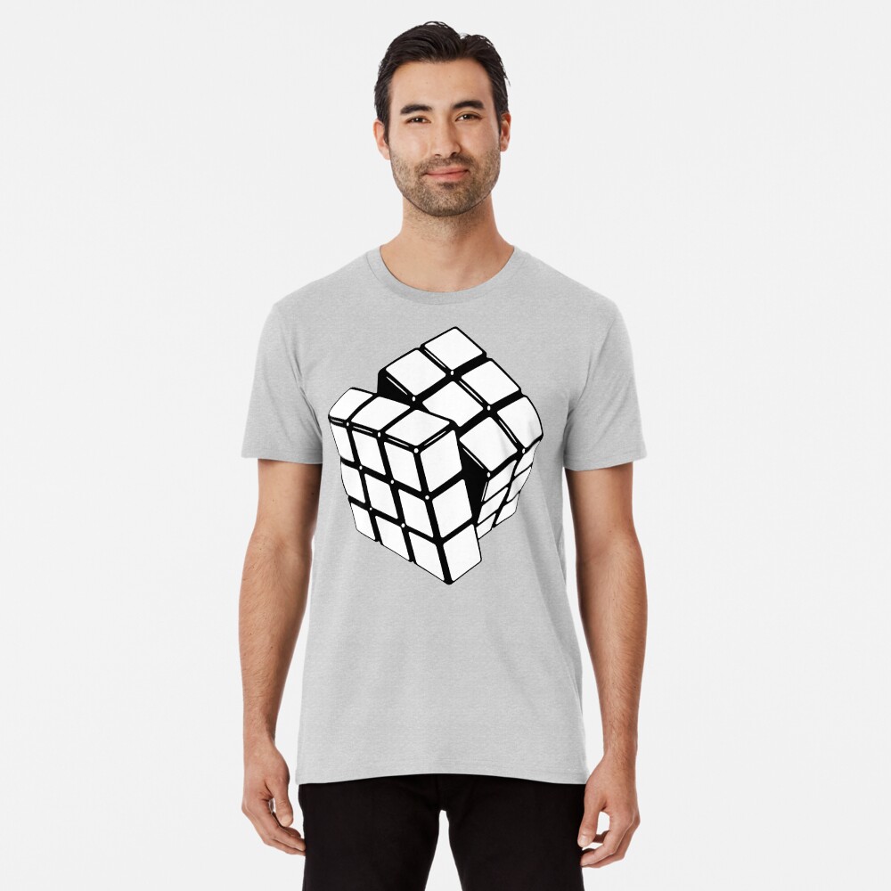 "Magic Cube Black and White" Poster for Sale by MAIRACARDOSO | Redbubble