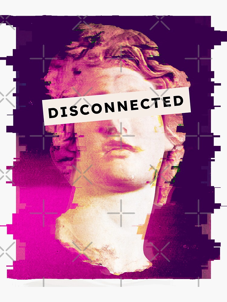 "Disconnected. Aesthetic Greek Statue. Vaporwave Emo Eboy graphic ...