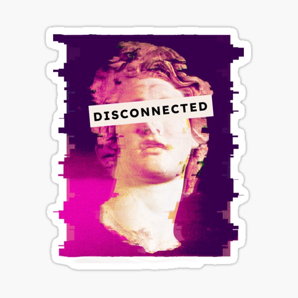 "Disconnected. Aesthetic Greek Statue. Vaporwave Emo Eboy graphic ...