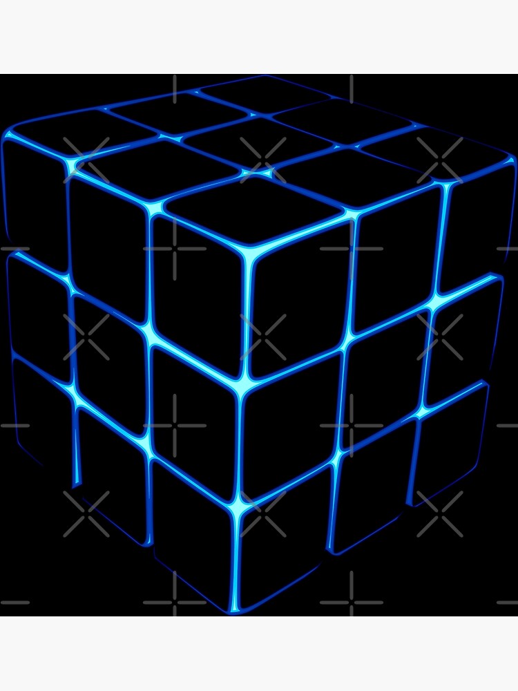 "Magic Cube Neon" Poster for Sale by MAIRACARDOSO | Redbubble