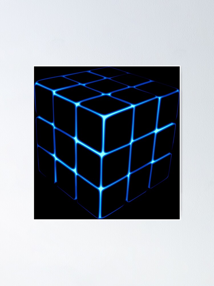"Magic Cube Neon" Poster for Sale by MAIRACARDOSO | Redbubble