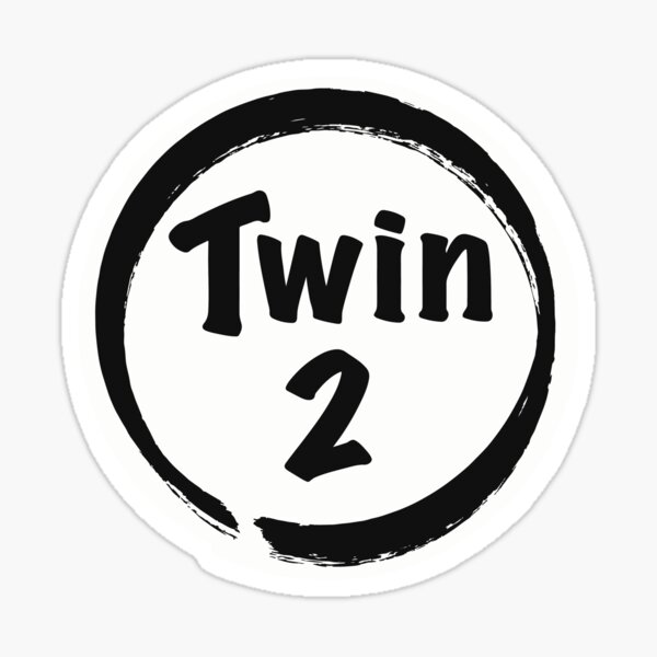 "Twin 2" Sticker for Sale by KARAKATE | Redbubble