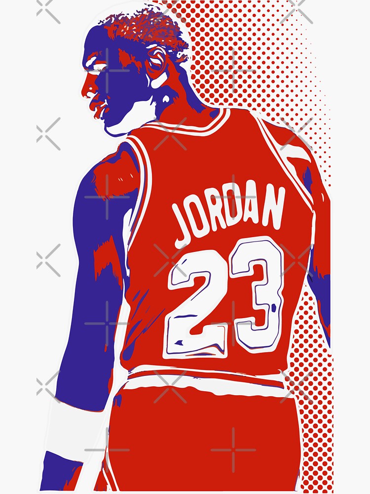 "MJ - 23" Sticker by AYA-Design | Redbubble