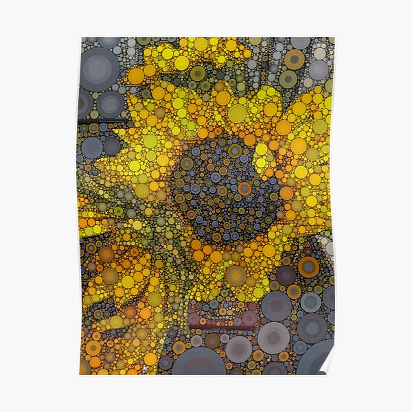 "Sunflower Sparkle" Poster for Sale by dingerdoodles | Redbubble